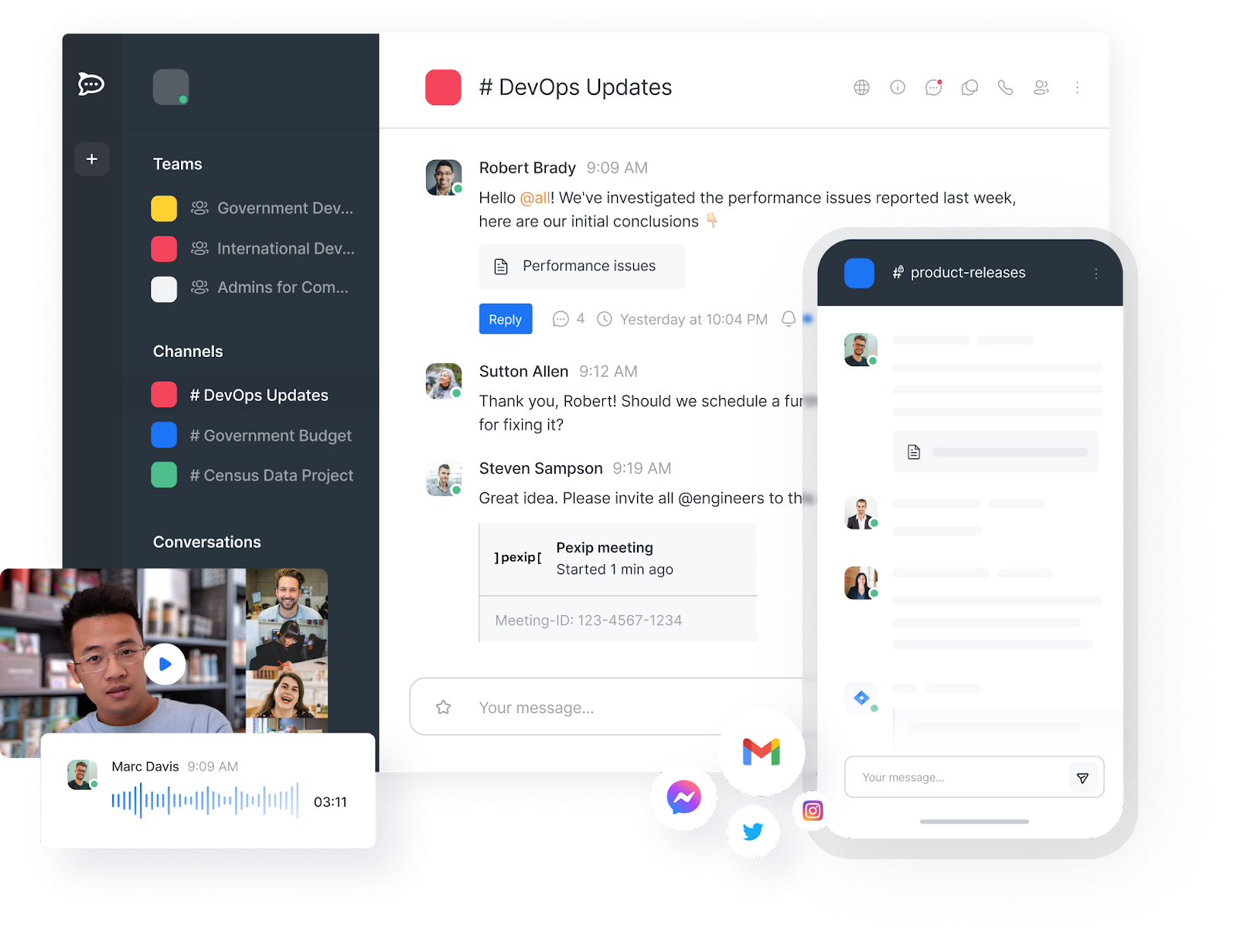 Contact Pexip & Rocket.Chat for Secure Hybrid Collaboration Solutions | Pexip